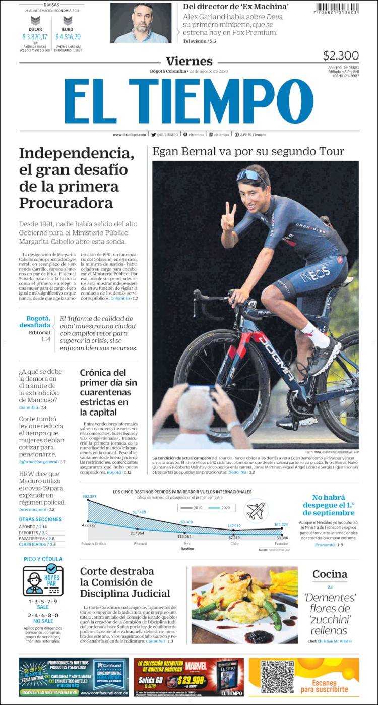 Conozca la portada de algunos periódicos en el país - CABLENOTICIAS
